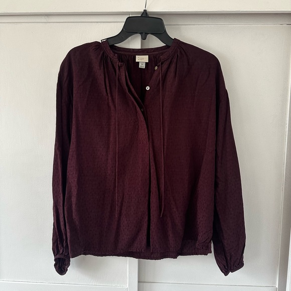 a new day | Tops | A New Day Dark Purple Blouse | Poshmark
